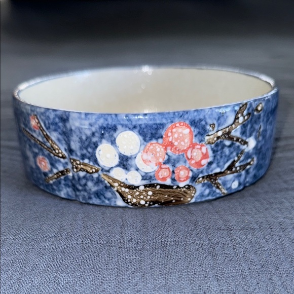 Dining | Vintage Japanese Pottery Orange Peel Glaze Bowl Euc | Poshmark